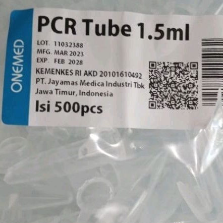 Jual PCR Tube 1.5ml Onemed isi 500pcs , PCR 1,5ml , Tabung Eppendorf , Tube Sampel | Shopee ...