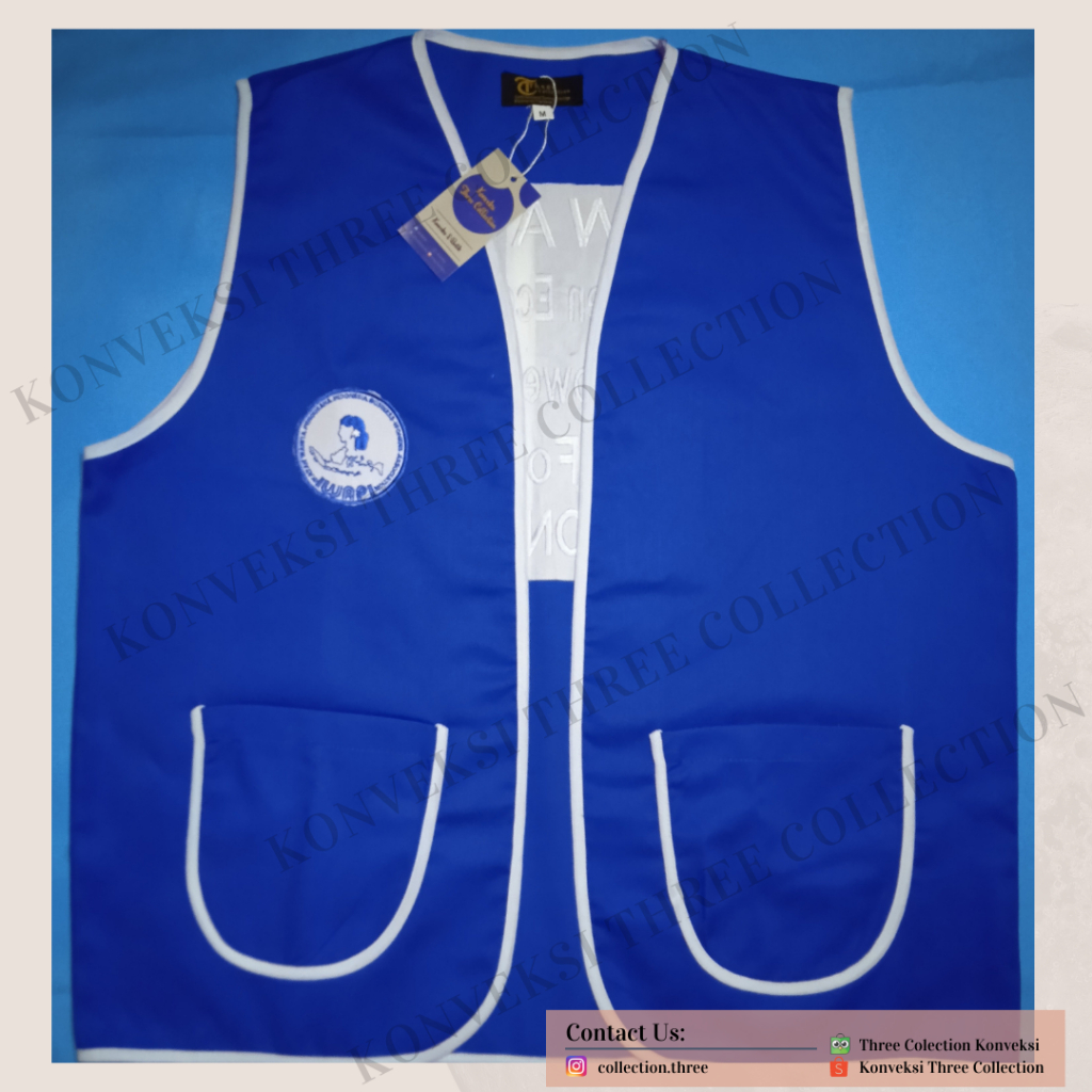 Jual Rompi Vest IWAPI Rompi Bordir Langsung Rompi Kerja Kantor Seragam ...