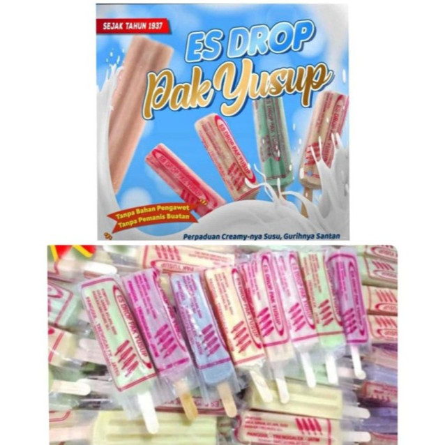 Jual Ice Es Cream Drop Pak yusuf varian rasa Mix | Shopee Indonesia