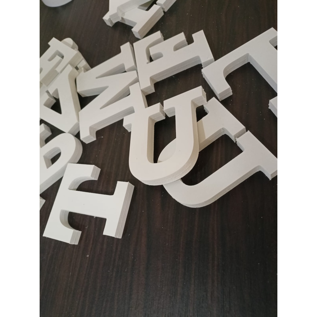 Jual Huruf Timbul PVC Unik / Huruf PVC Estetik | Shopee Indonesia