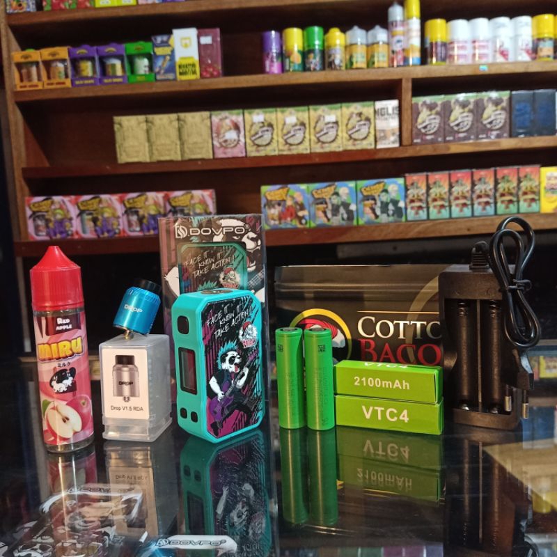 Jual DOVPO PANDA VEE2 WARNA TIFANI BLUE PAKET SIAP KEBUL VAPORIZER BY ...