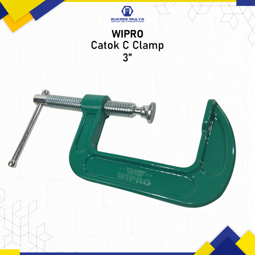 Jual Catok C Wipro 3" Klem C Catok G Alat Penjepit Kayu dll | Shopee ...