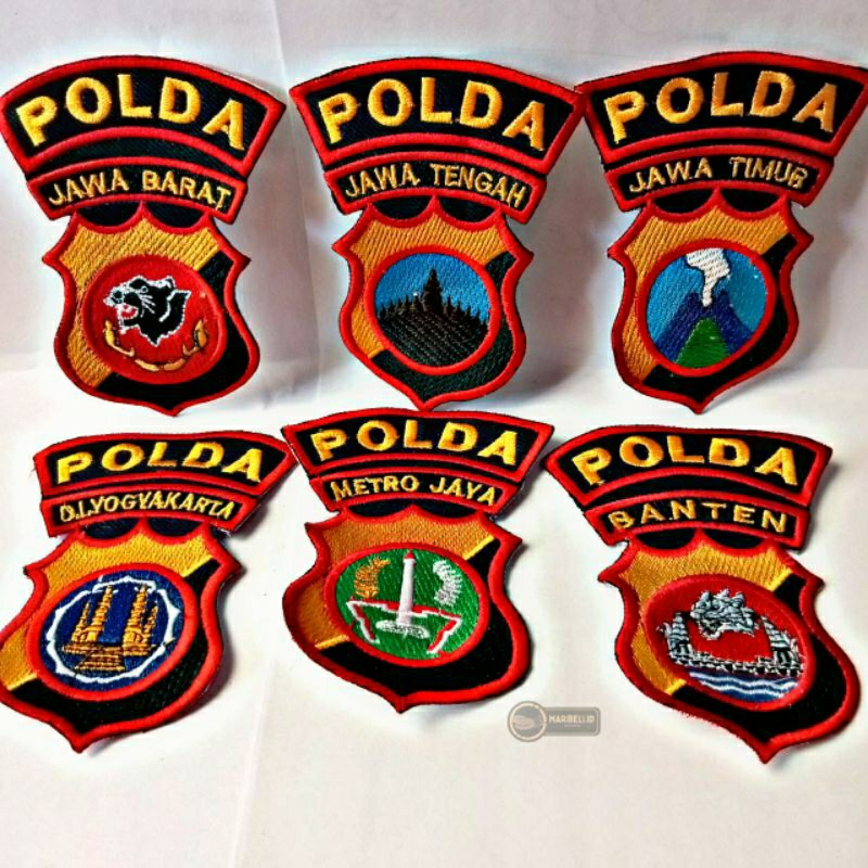 Jual LOGO POLDA BORDIR - LOGO KEPOLISIAN UNTUK BAJU (DAERAH PULAU JAWA ...