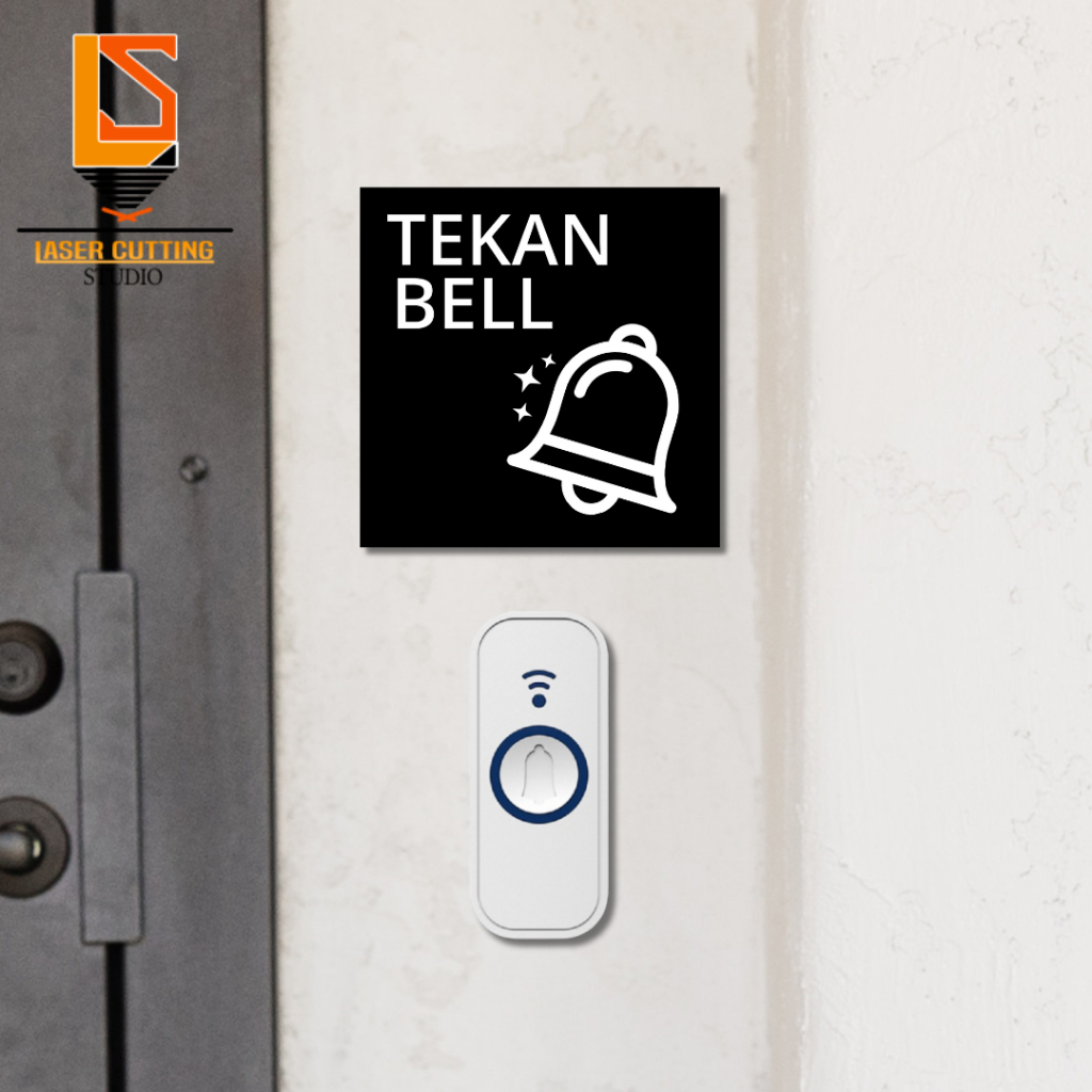 Jual Sign Akrilik Tekan Bell Minimalis | Bell Sign Acrylic | Shopee ...