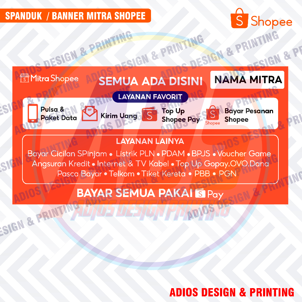 Jual Spanduk Banner MItra Shopee Baru | Shopee Indonesia