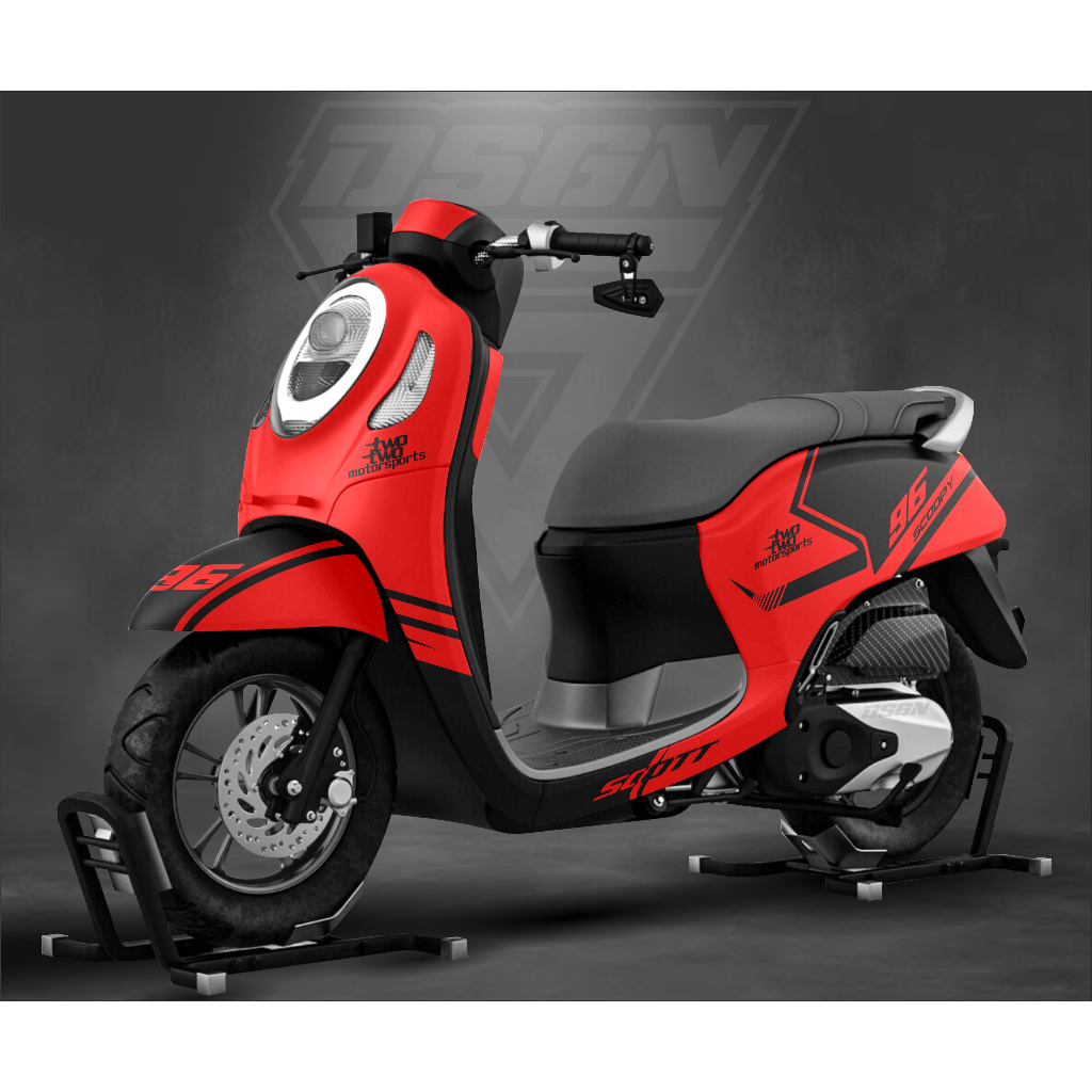 Jual Sticker Scoopy Decal Scoopy Stiker Full Body scoopy 2017 2018 2019 ...