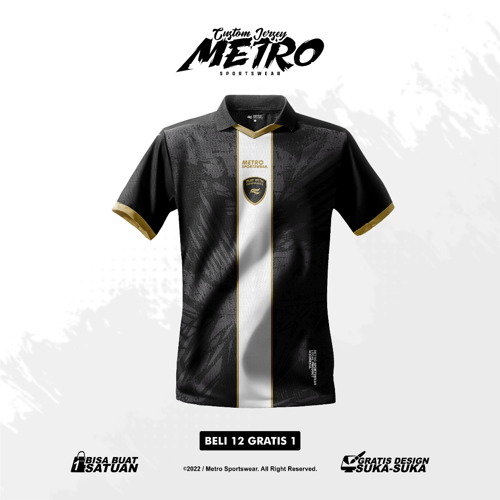Jual Jersey Casual Black Series Full Printing | Shopee Indonesia
