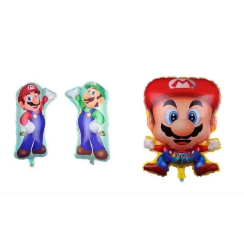 Jual BALON FOIL MARIO LUIGI /MARIO BROSS jamur | Shopee Indonesia
