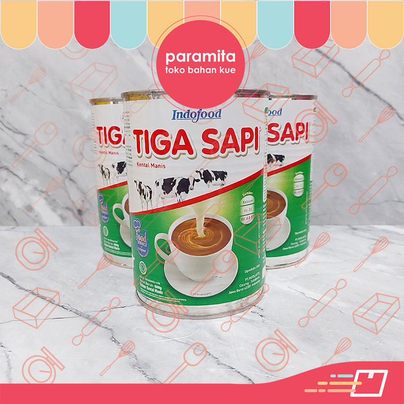 Jual Susu Kental Manis Cap Tiga Sapi 490gr | Shopee Indonesia