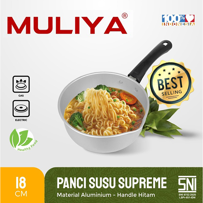 Jual Panci Supreme Gagang Hitam Merah Muliya 18 Cm / Panci Susu Mie ...
