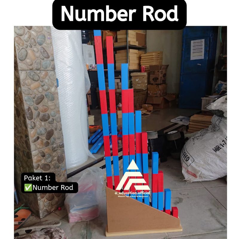 Jual Red Rods Montessori Red Rod / number Rod Ukuran Standard ...