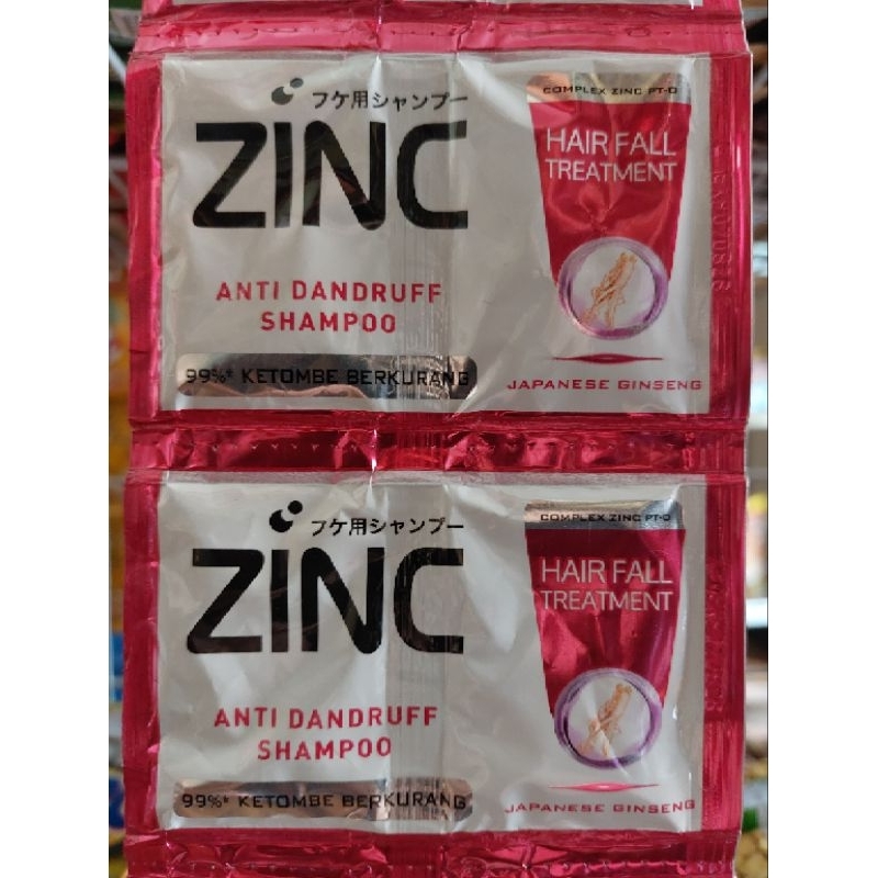 Jual ZINC SHAMPOO ANTI DANDRUFF X 12 SACHET (1 RENTENG) | Shopee Indonesia