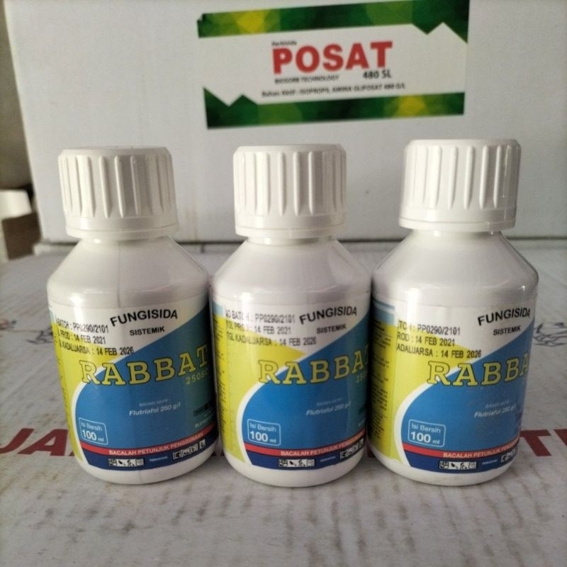 Jual Fungisida Rabbat 250 SC 100ml Untuk Pencegahan dan Pembasmi Jamur Pada Tanaman Dan Blass ...