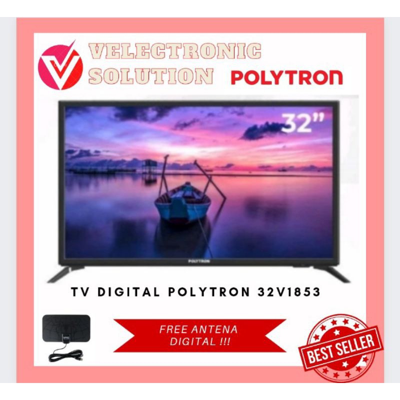 Jual TV DIGITAL POLYTRON 32V1853 - TV LED POLYTRON DIGITAL 32 INCH ...