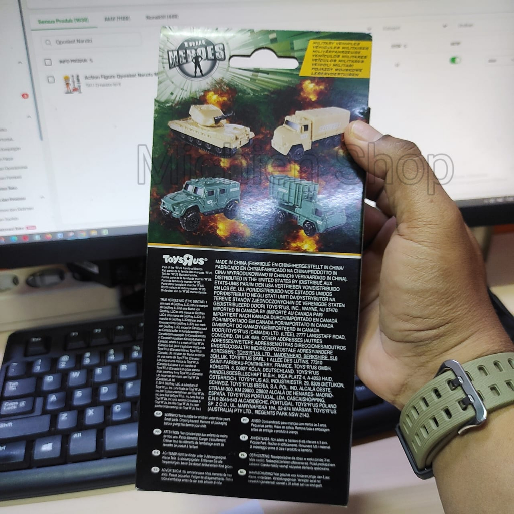 Jual Die Cast Military True Heroes Sentinel 1 Vehicles 4 Pack toysRus ...