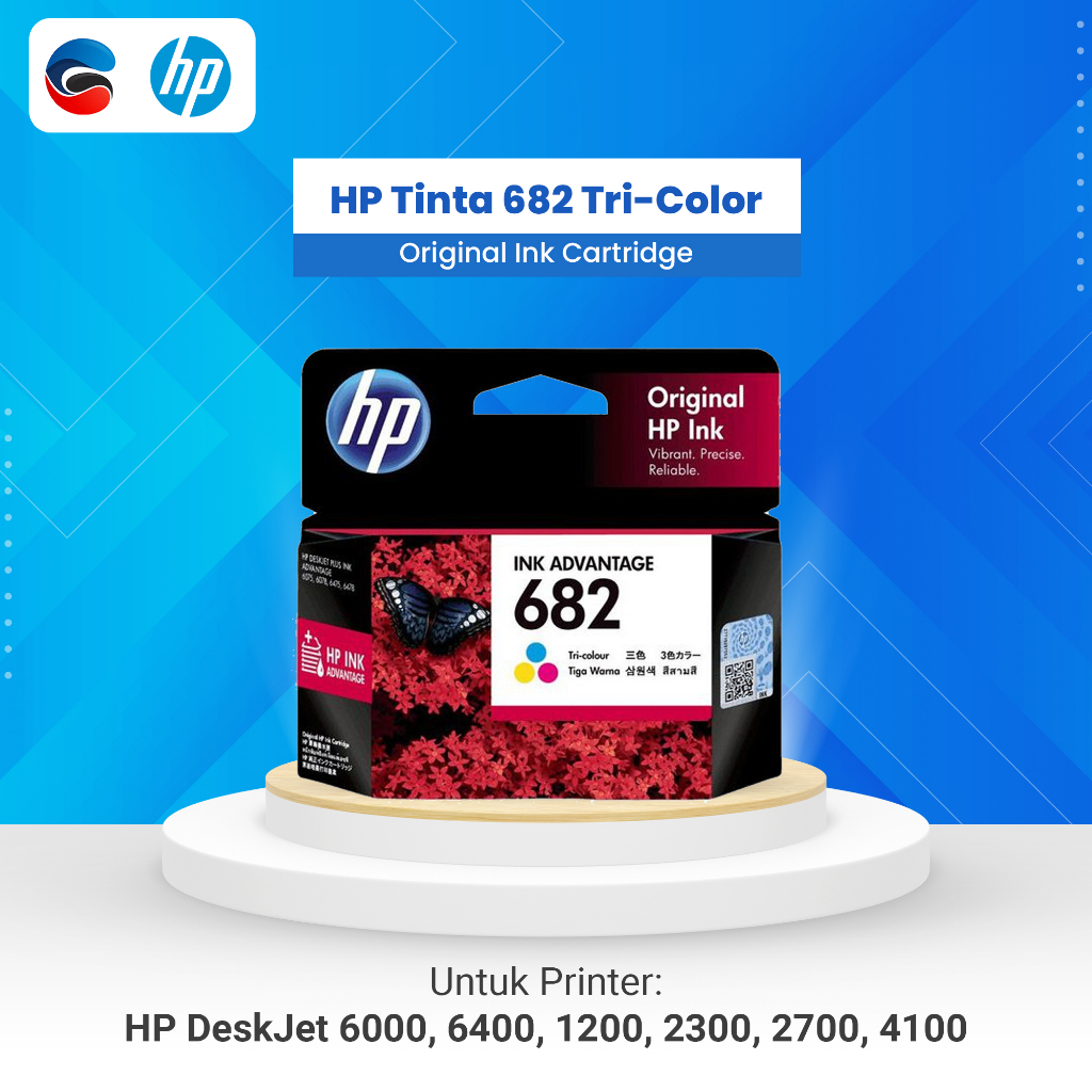 Jual HP Tinta 682 Tri Color Original Ink Advantage Cartridge | Shopee ...