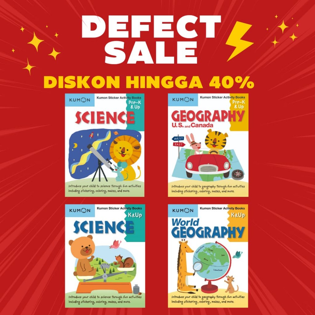 Jual KUMON Workbooks Sticker Activity DEFECT | Shopee Indonesia
