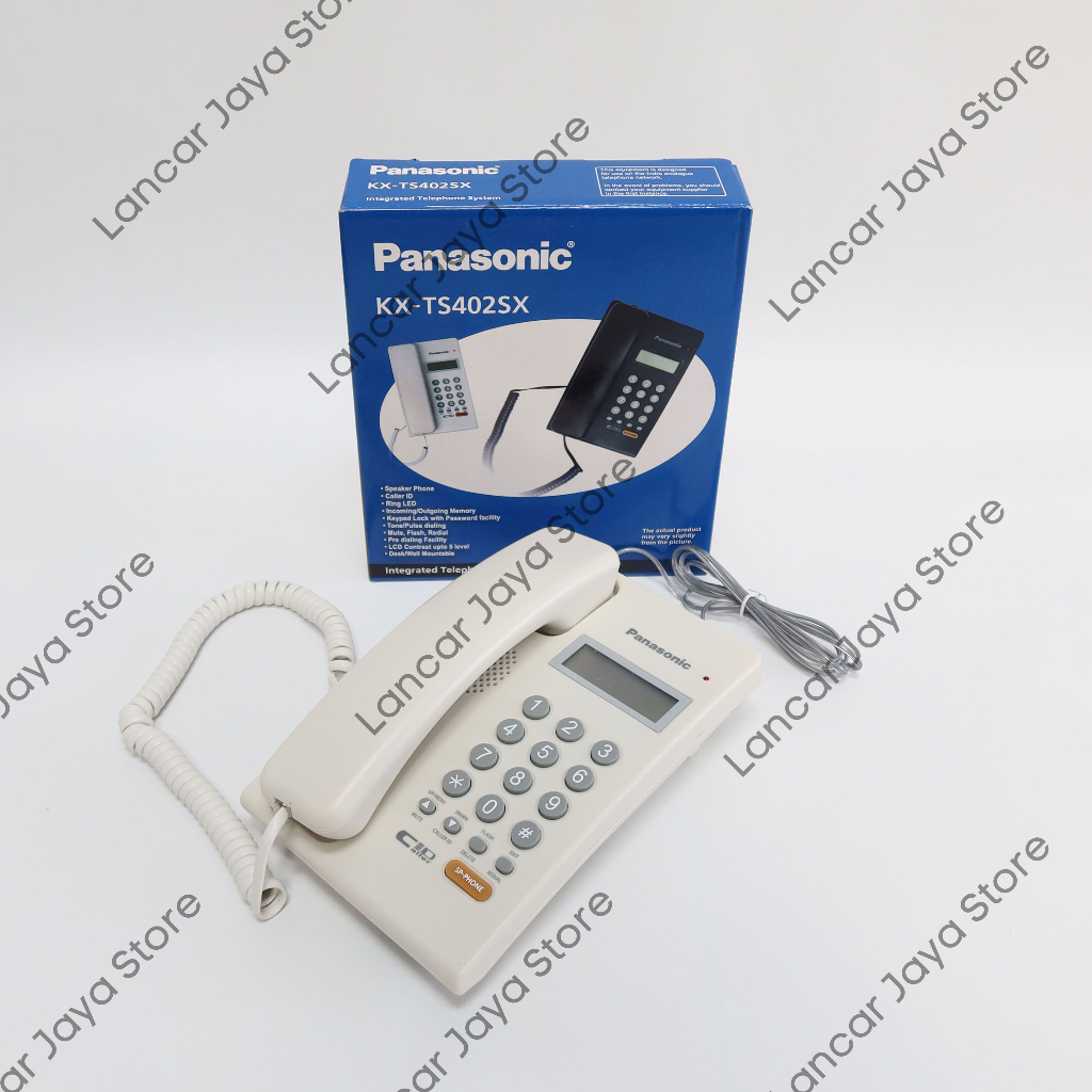 Jual Telepon Meja Kantor Panasonic /Telpon Rumah Panasonic KX-TS402 (Putih) | Shopee Indonesia
