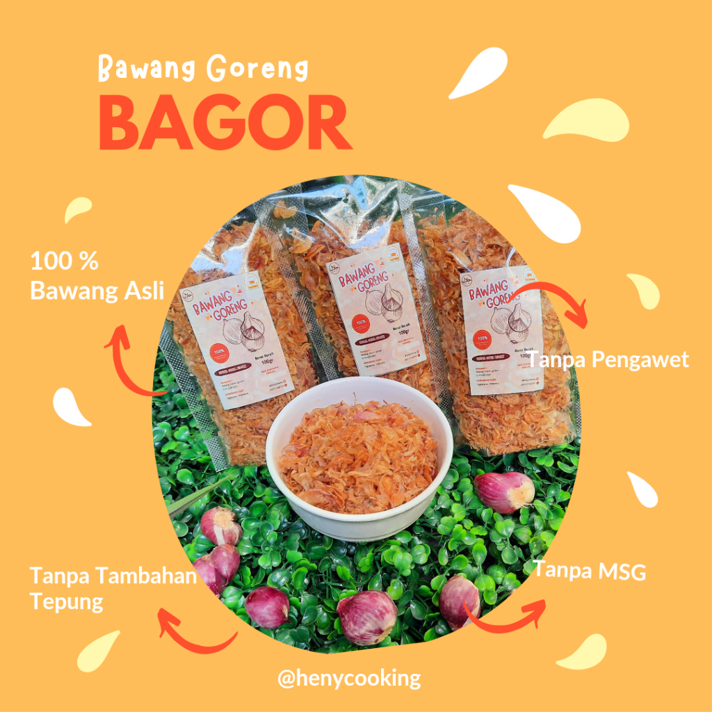 Jual BAGOR RENYAH (BAWANG GORENG) ORIGINAL TANPA TAMBAHAN TEPUNG | Shopee Indonesia