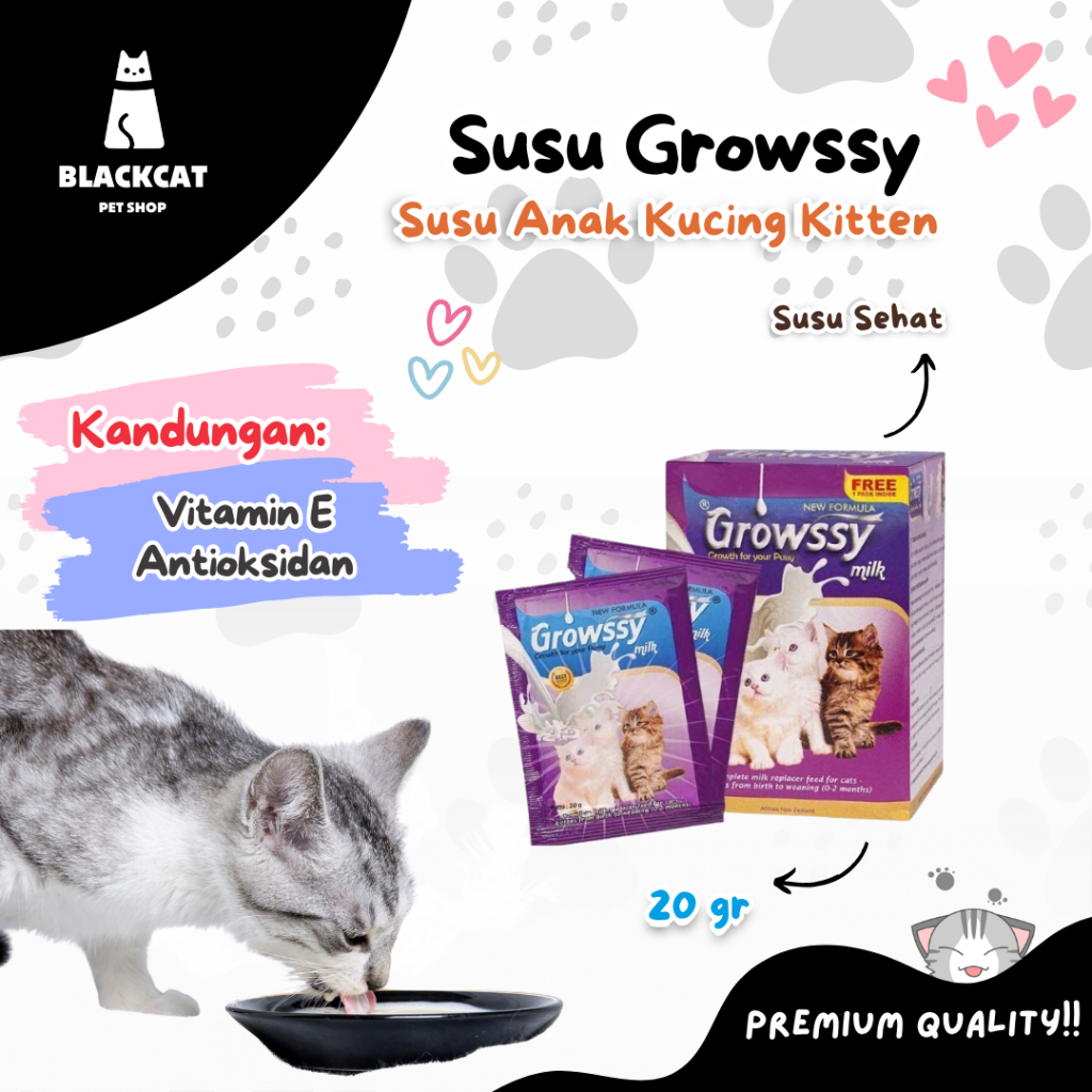 Jual BLACKCAT - Susu Kucing Growssy Kitten / Susu Anak Kucing Bayi ...