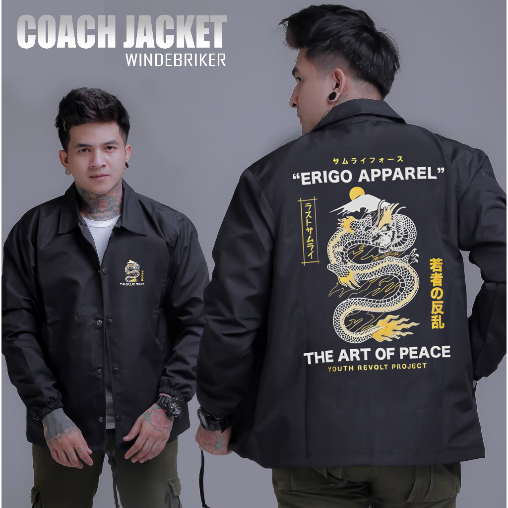 Jual Bisa COD size jumbo M-XXL jaket coach pria DISTRO ERG APPAREL ...