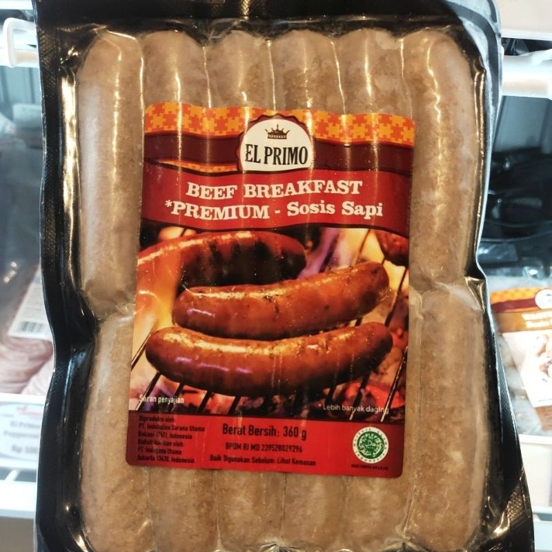 Jual El Primo Sosis Sapi Beef Breakfast 360g | Shopee Indonesia