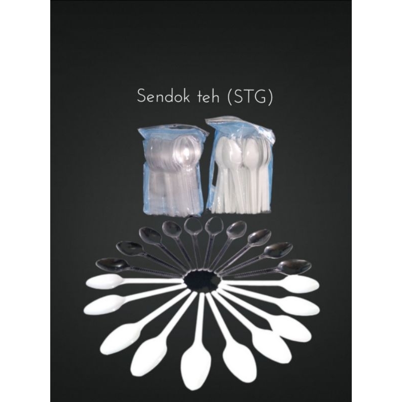 Jual Sendok teh STG bening (50 PCS) dan STG putih susu (100pcs ...
