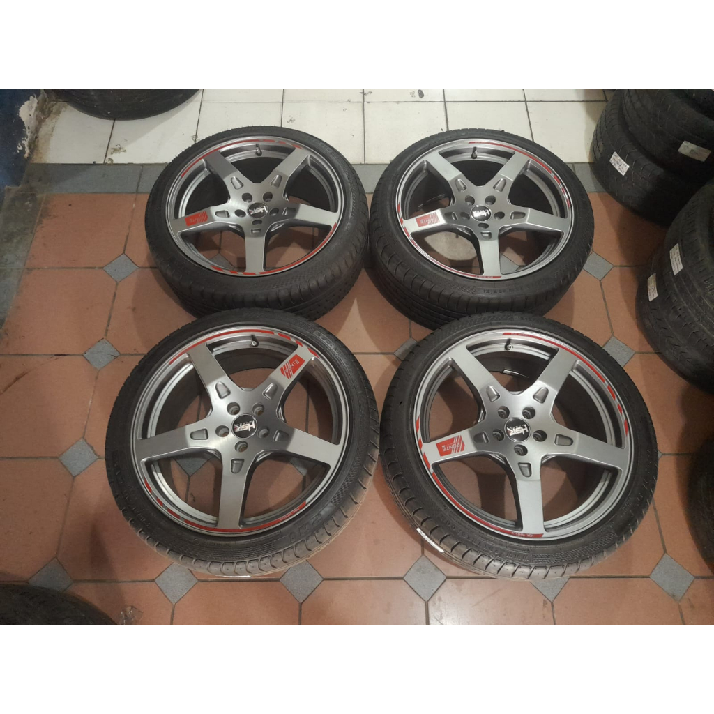 Jual VELG BEKAS MOBIL RESING HSR PENTE RING 18 HOLE 5X100 + BAN U ...