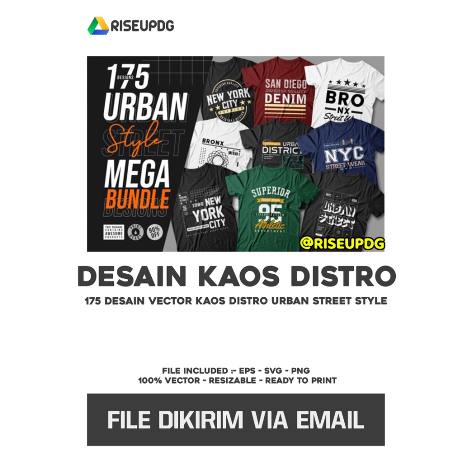Jual 175 Desain Vector Kaos Distro Urban Street Style | Shopee Indonesia
