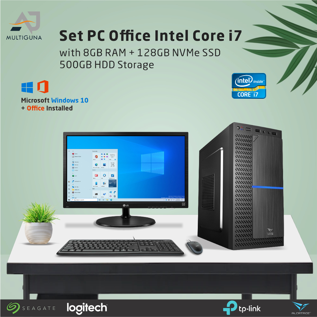 Jual Set PC Komputer Intel Core i7-2600 RAM 8GB SSD Rakitan Office | Shopee Indonesia