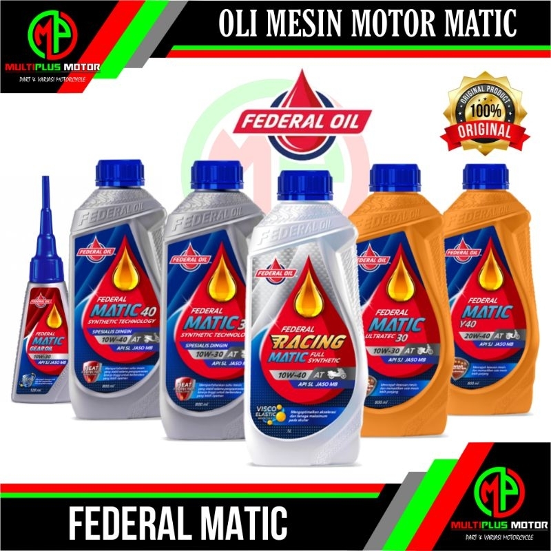Jual Oli mesin motor MATIC FEDERAL ULTRATECH RACING FLICK Y40 GEAR ...