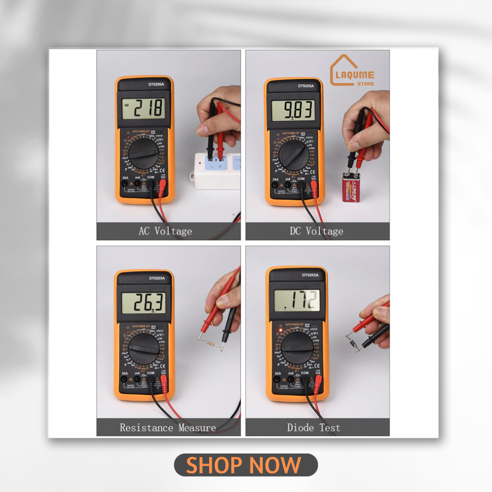 Jual Alat Multimeter Digital AC/DC / Alat Penguji Transistor Ohm Diodda ...