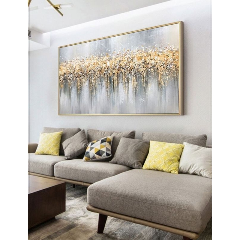 Jual lukisan abstrak bunga 120 x 60 cm plus frame | Shopee Indonesia