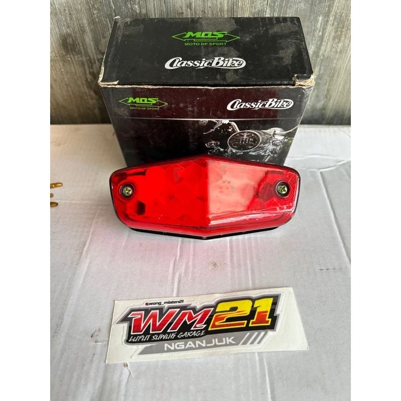 Jual STOPAN CB MONKEY STD SMOKE MERAH PUTIH DOP BOHLAM LED BSA STOPLAMP ...