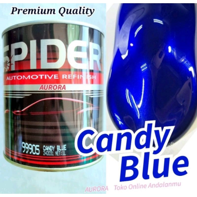 Jual Cat Candy Blue SPIDER Candytone Biru 99905 Candy Biru | Shopee ...