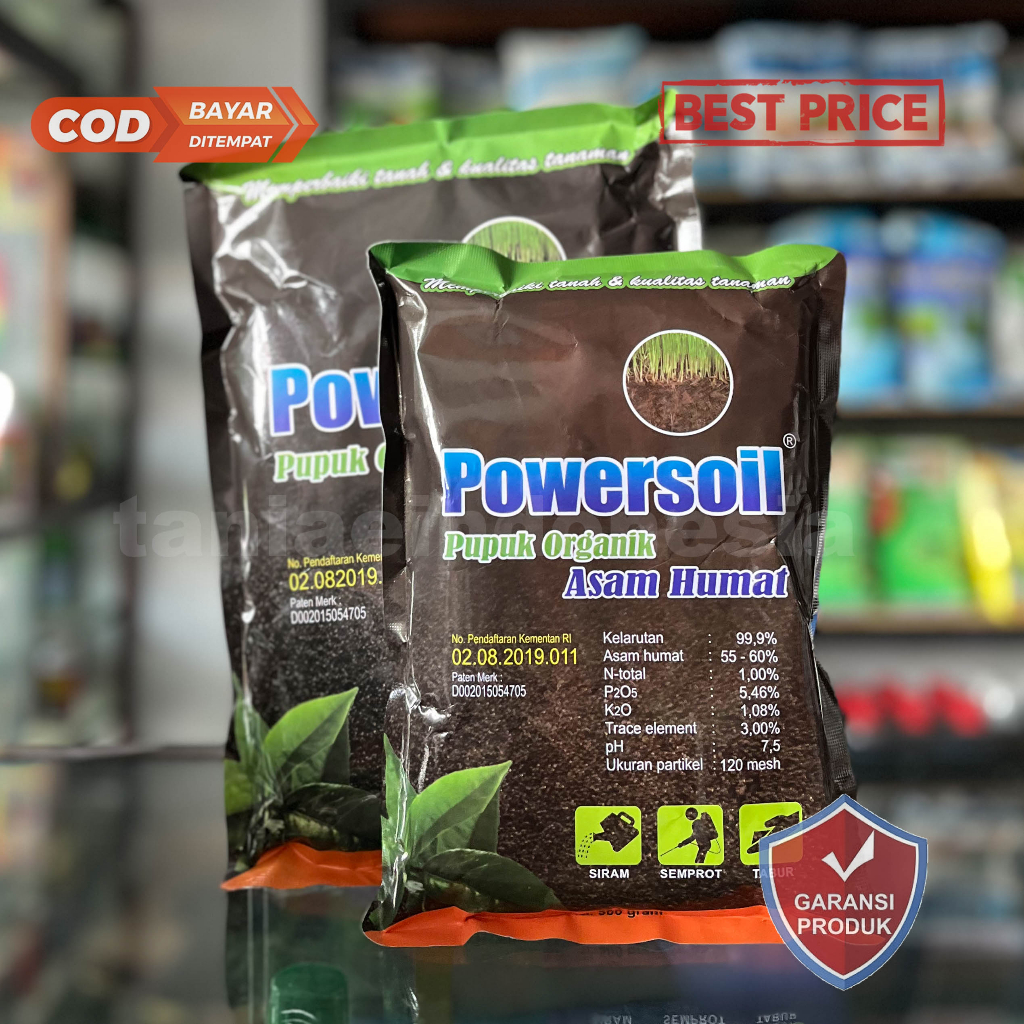 Jual PUPUK ORGANIK POWERSOIL ASAM HUMAT 500 GRAM | Shopee Indonesia