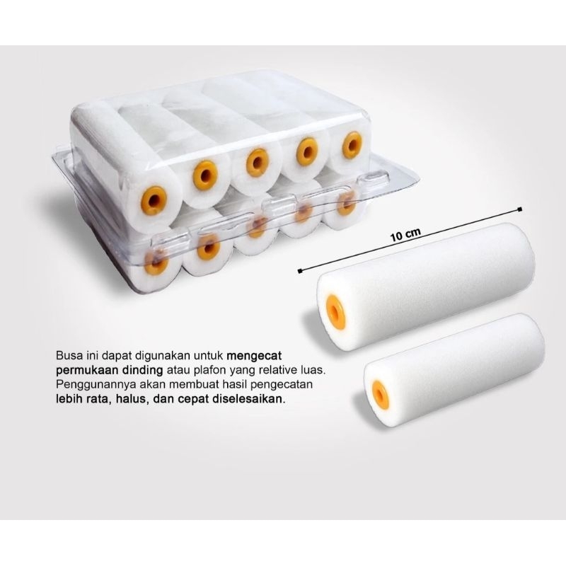 Jual Refill kuas roll kapal busa kecil 4" | refil isi ulang Rolan kapal ...