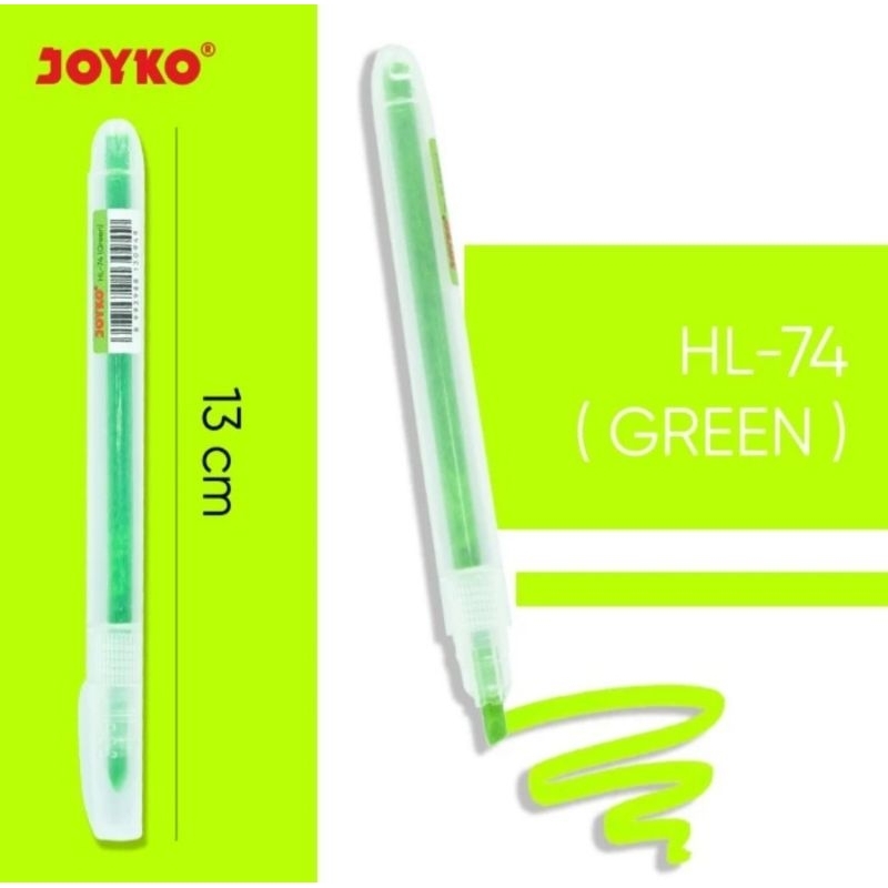 Jual Stabilo Highlighter Joyko HL 73 74 75 76 78 Pastel High Lighter ( Hijau Pink Biru Orange ...