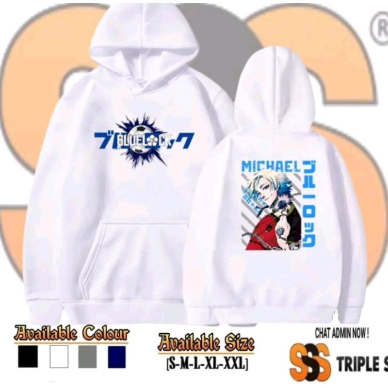 Jual HOODIE JUMPER MICHAEL KAISER ANIME BLUE LOCK KARAKTER MANGA JEPANG ...