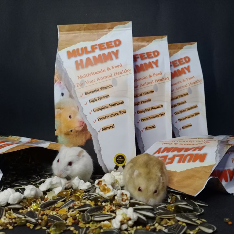 Jual Makanan Hamster Premium ~ Mulfeed Hammy 400gram Lengkap Snack Dan ...