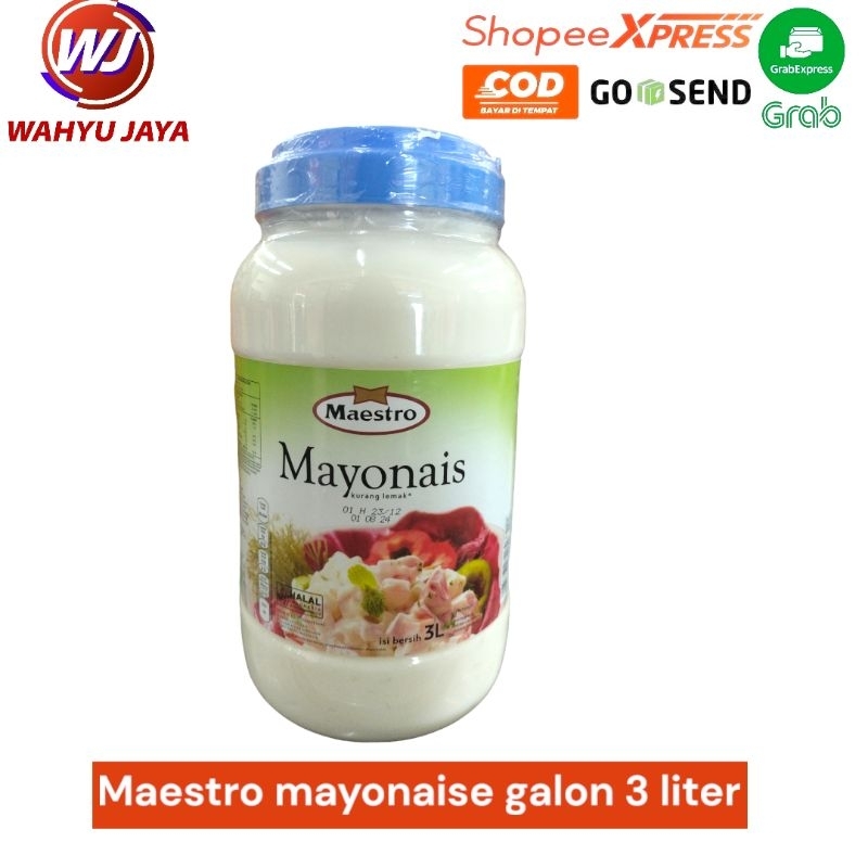 Jual maestro mayonaise galon 3 liter | Shopee Indonesia