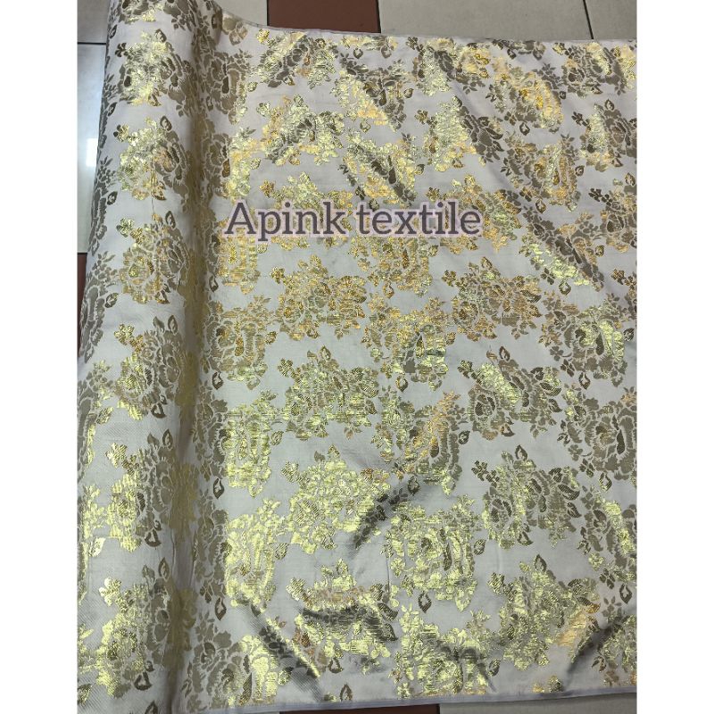 Jual kain bahan lame embos motif bali/ kain ceongsham lame bahan ...