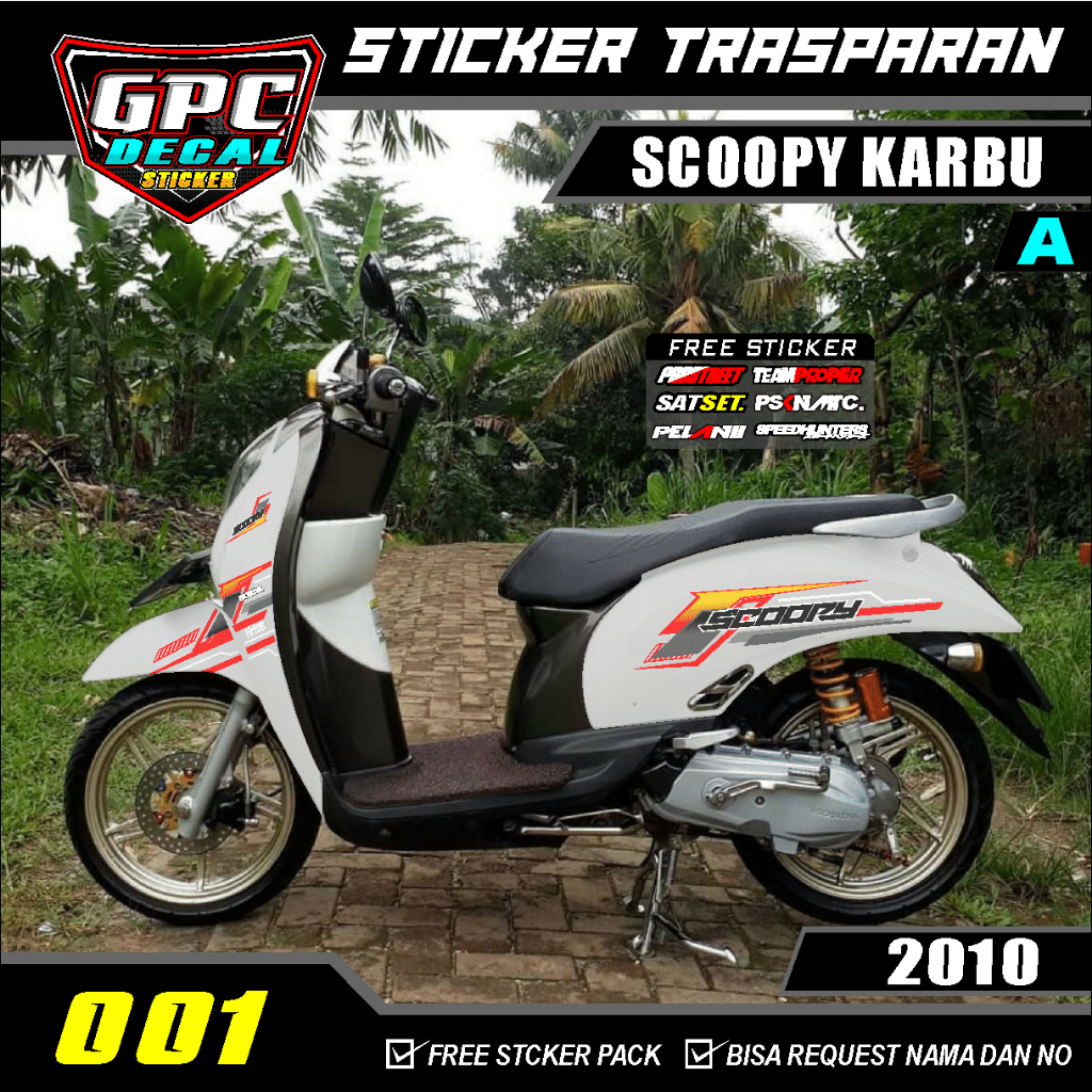 Jual STICKER TRANSPARAN UV SCOOPY KARBU 2010 VARIASI LIST MOTOR DESAIN ...