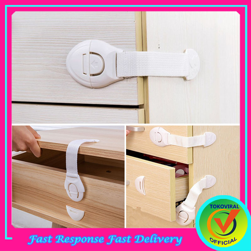 Jual Pengaman Laci Lemari / Pengunci Lemari / Pengunci Kulkas ...