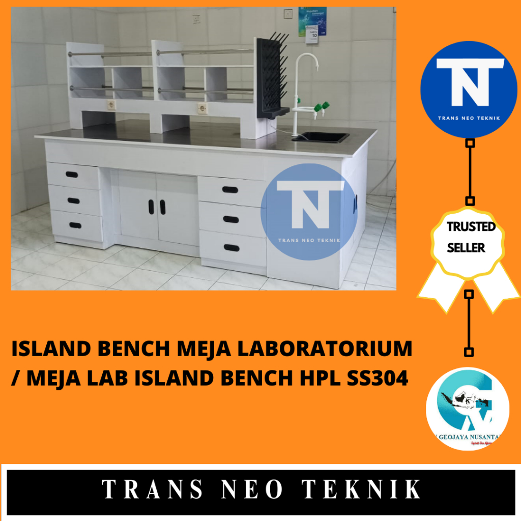 Jual MEJA LABORATORIUM / MEJA KERJA LAB 120 HPL TOP TABLE PHENOLIC ...