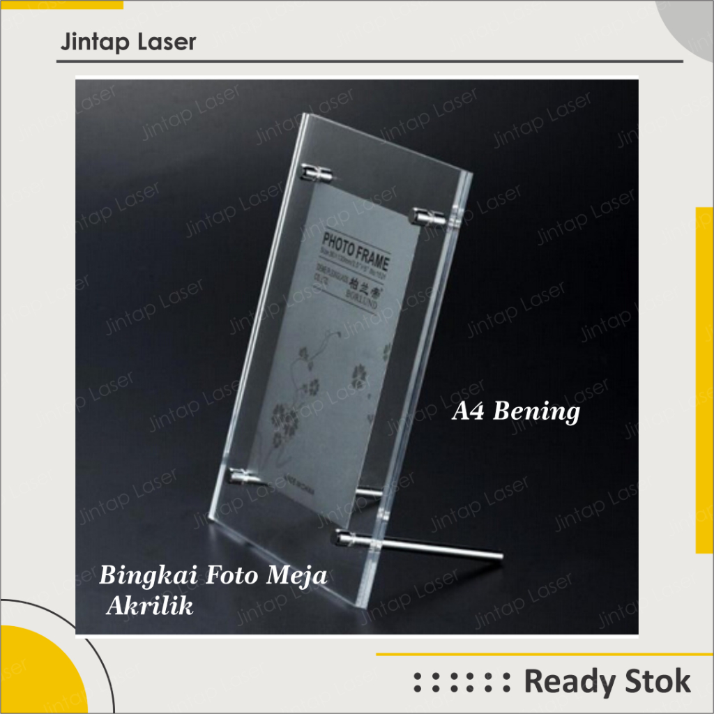Jual Bingkai Foto Akrilik Meja / Acrylic Photo Frame Table Top / A4 ...