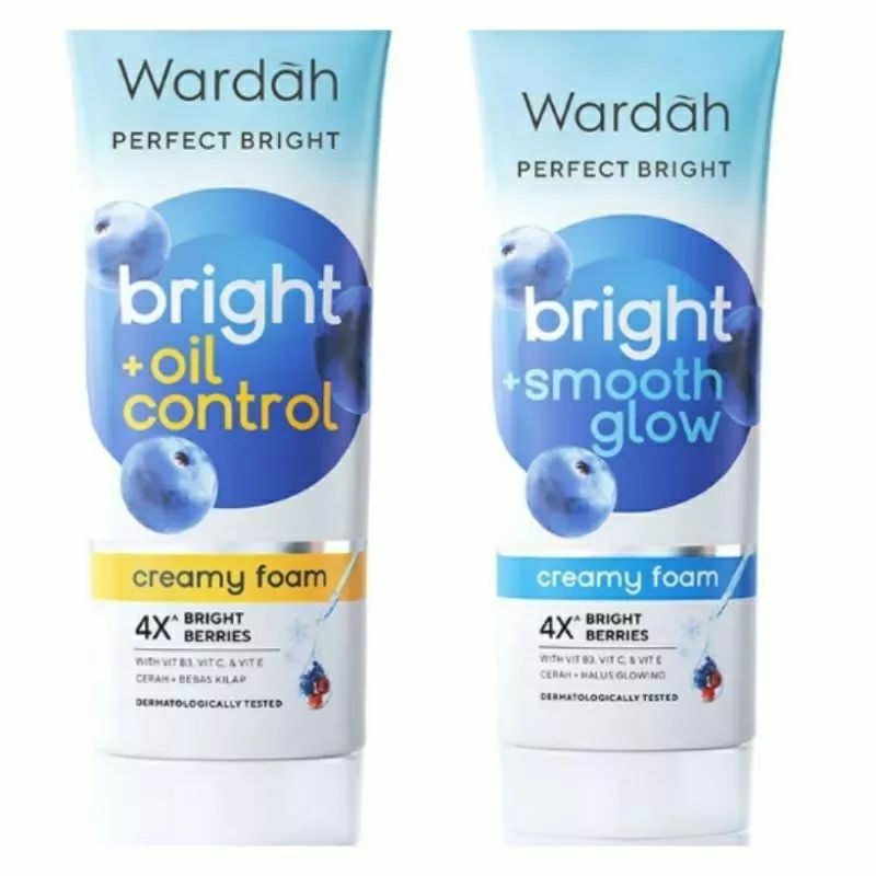 Jual WARDAH Perfect Bright Creamy Foam+Brightening Oil Control 100ml ...