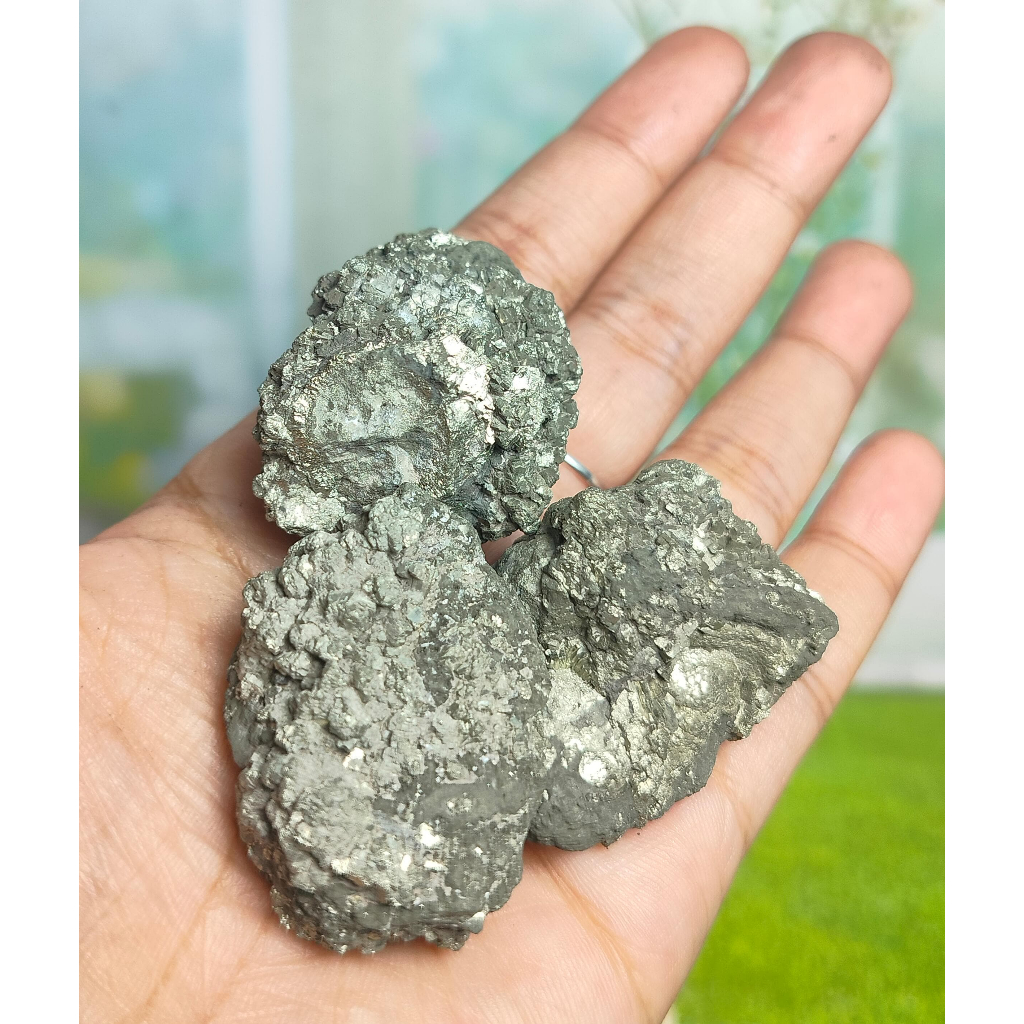 Jual Natural Pyrite Chunk Raw rough Paket (4) | Shopee Indonesia
