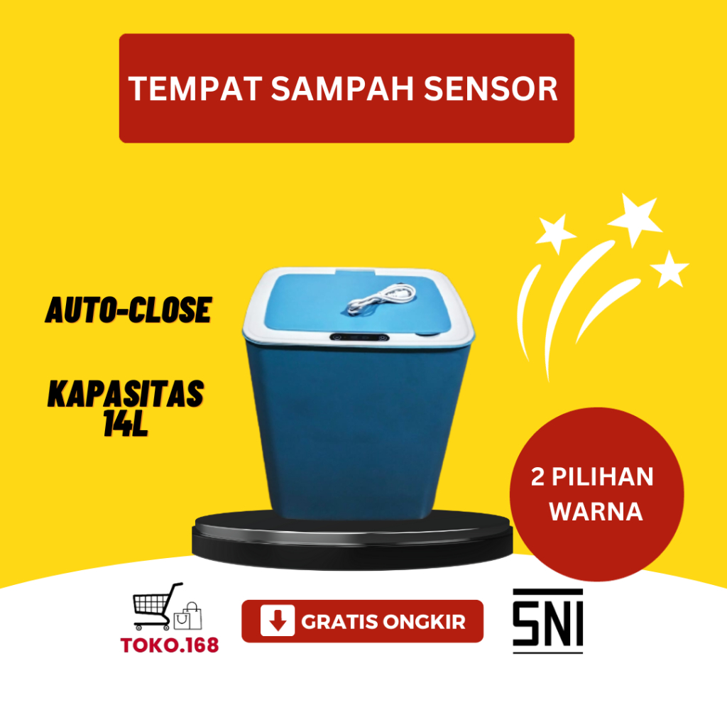 Jual Tempat Sampah Sensor InfraRed Otomatis Kapasitas 14L | Shopee ...