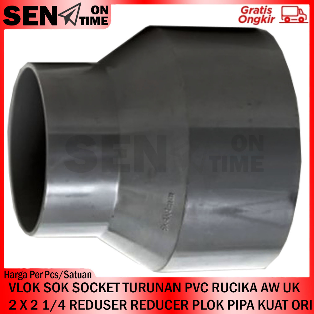Jual Vlok Sok Soket Socket Turunan PVC Rucika AW Ukuran 2 x 1 1/4 In Inci Inchi Inch Reduser ...